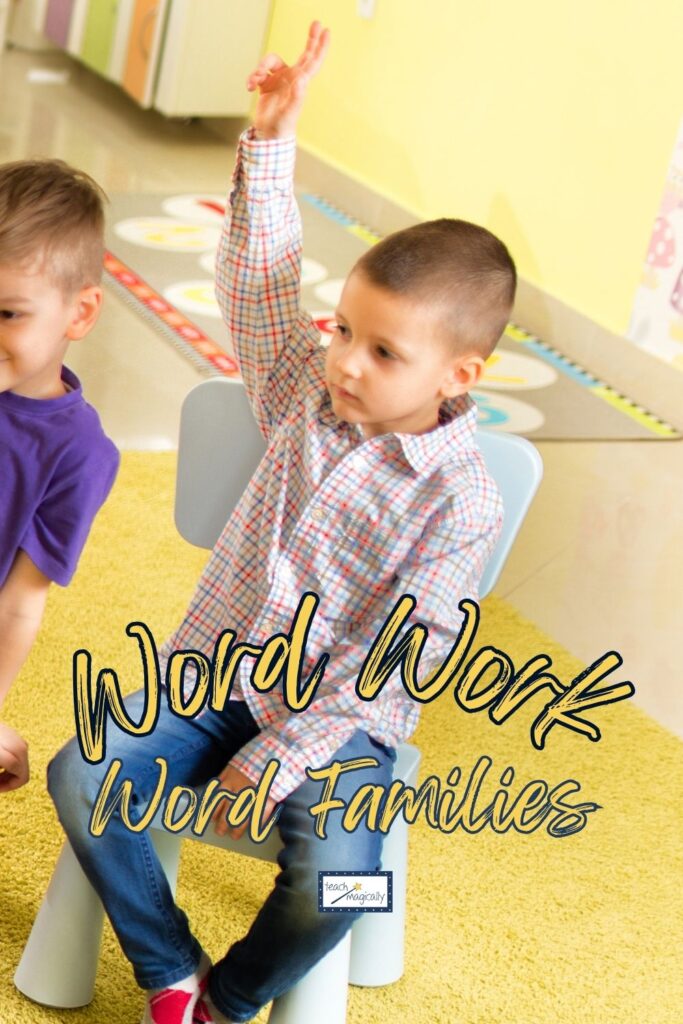 Easy Way to Do Word Work with Word Families - Teach Magically
