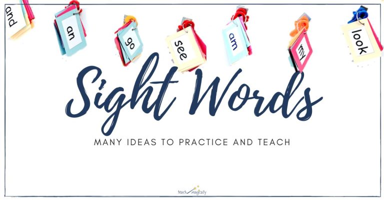 The Best Ways to Teach Reading Sight Words - Teach Magically