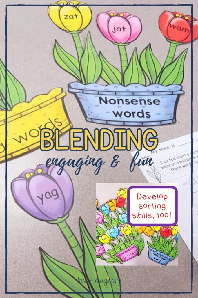 How to Develop Blending by Reading Spring Flowers - Teach Magically