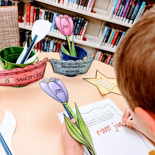 How to Develop Blending by Reading Spring Flowers - Teach Magically